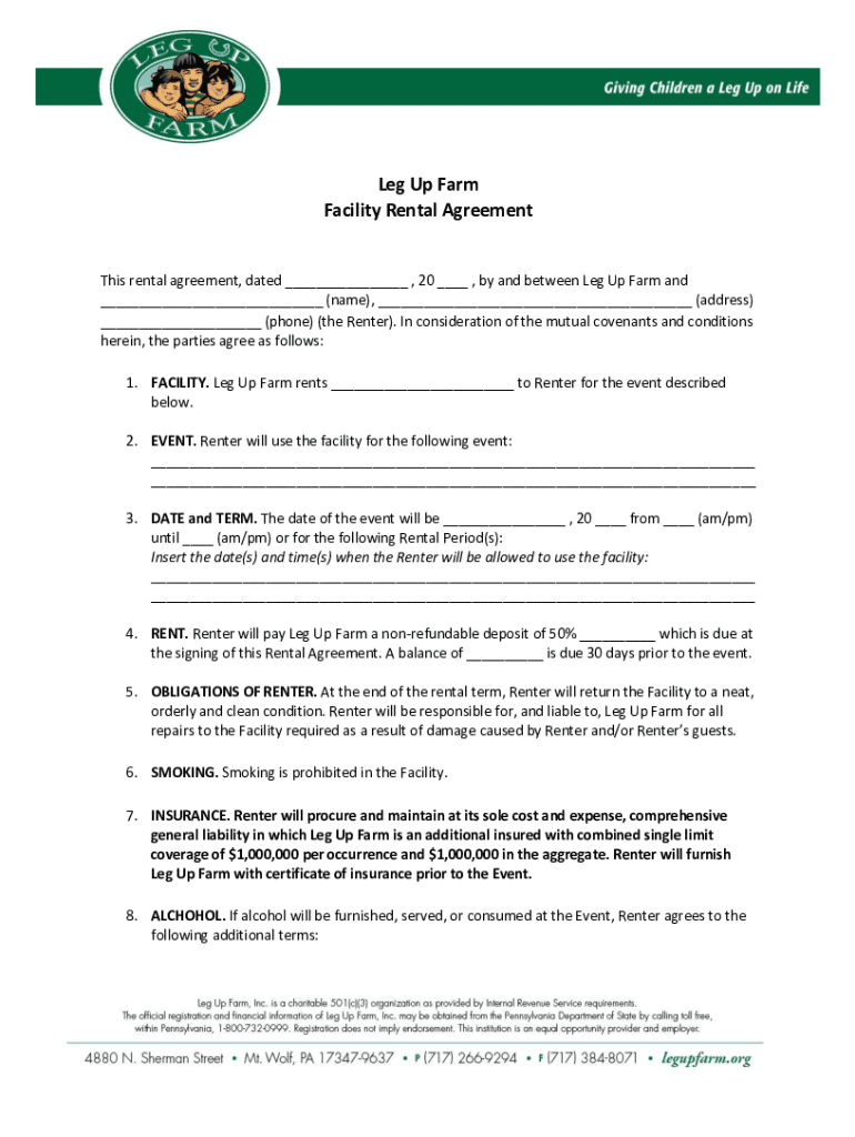 Fillable Online sample barn/farm lease or rent agreement - Google ...