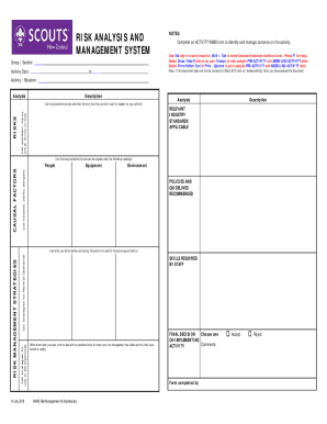 Fillable Online Risk assessment: Template and examples - HSESafety ...