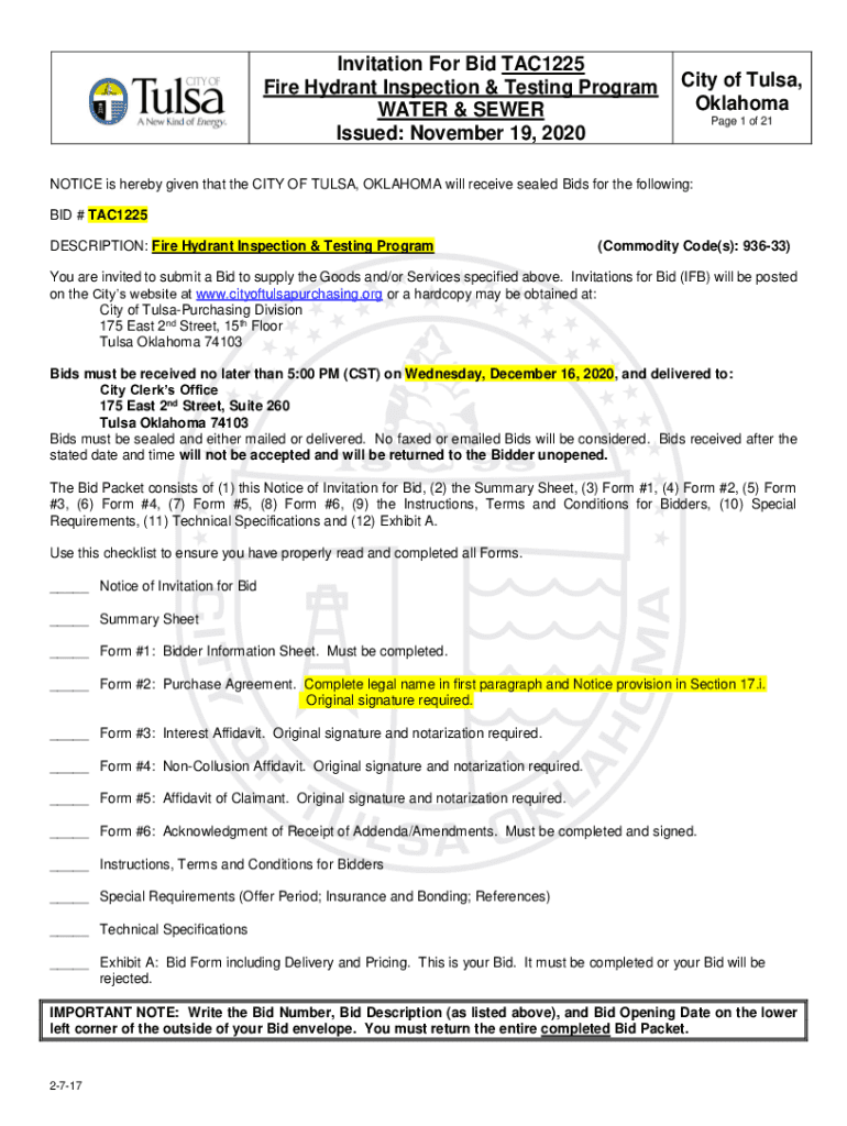 Fillable Online TAC 1225 Fire Hydrant Inspection & Testing Program ...