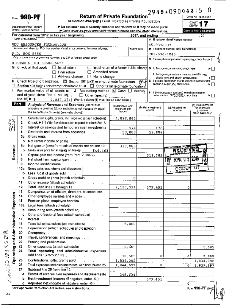 Fillable Online Fillable Online 990 or Section 4947(a)(1) Trust Treated ...