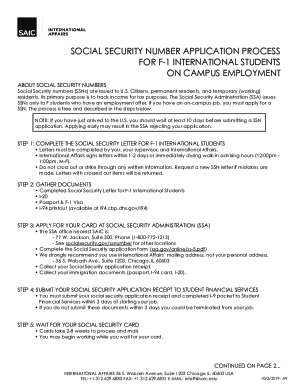Fillable Online Social Security Numbers for International StudentsTaxes Fax Email Print - pdfFiller