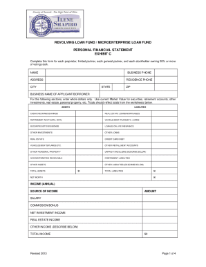 Fillable Online Revolving Loan Fund Application Form - NMDC Fax Email ...