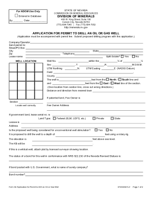 Fillable Online Form 2 APPLICATION FOR PERMIT TO DRILL AN OIL OR GAS ...