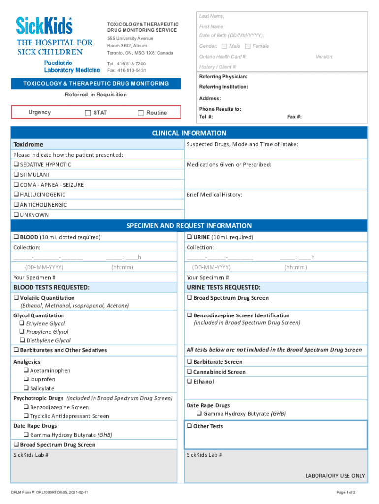 Fillable Online Contact Us - MOHLTC - Ministry Of Health And Long Term ...