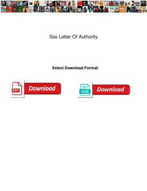 Fillable Online Sss Letter Of Authority. Sss Letter Of Authority ...