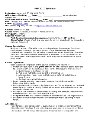 Syllabus: Course Ination Sheet - media lanecc Doc Template | pdfFiller