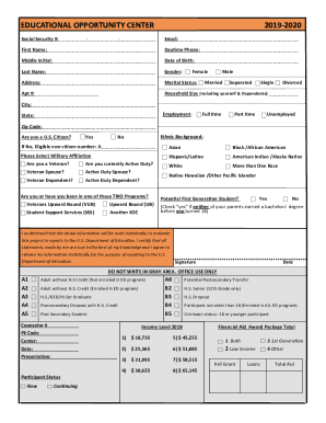 Fillable Online EOC Intake Form - Austin Peay State University Fax ...
