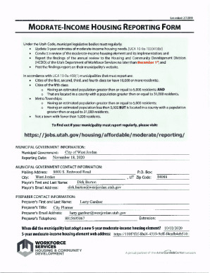 Fillable Online A MODERATE-INCOME HOUSING EPORTING FORM Fax Email Print ...