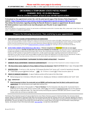 Fillable Online Pistol Permit ApplicationTorrington CT Police Fax Email ...