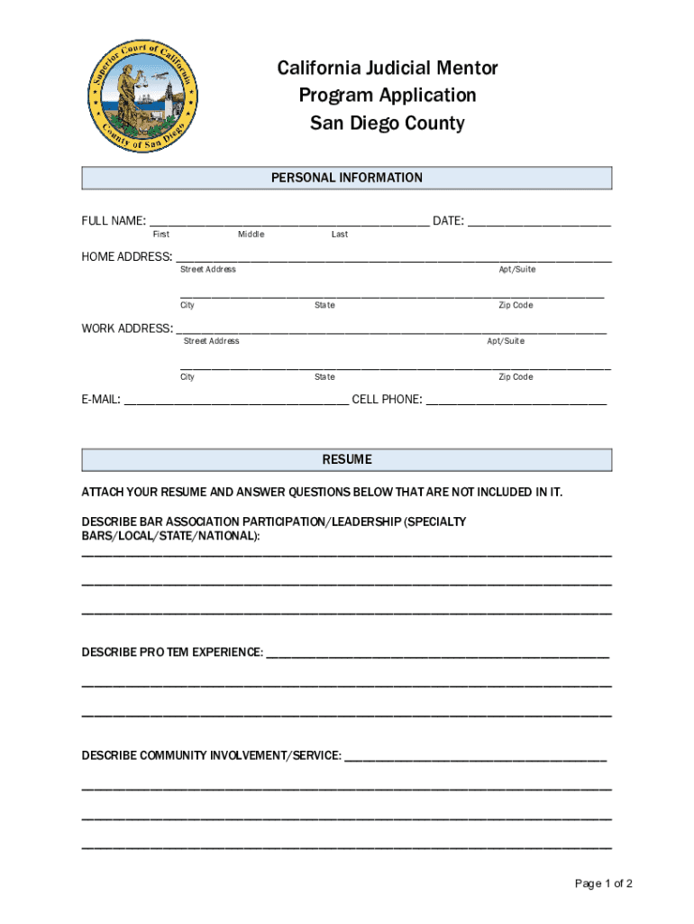 Fillable Online how to become a pro tem judge or settlement attorney ...