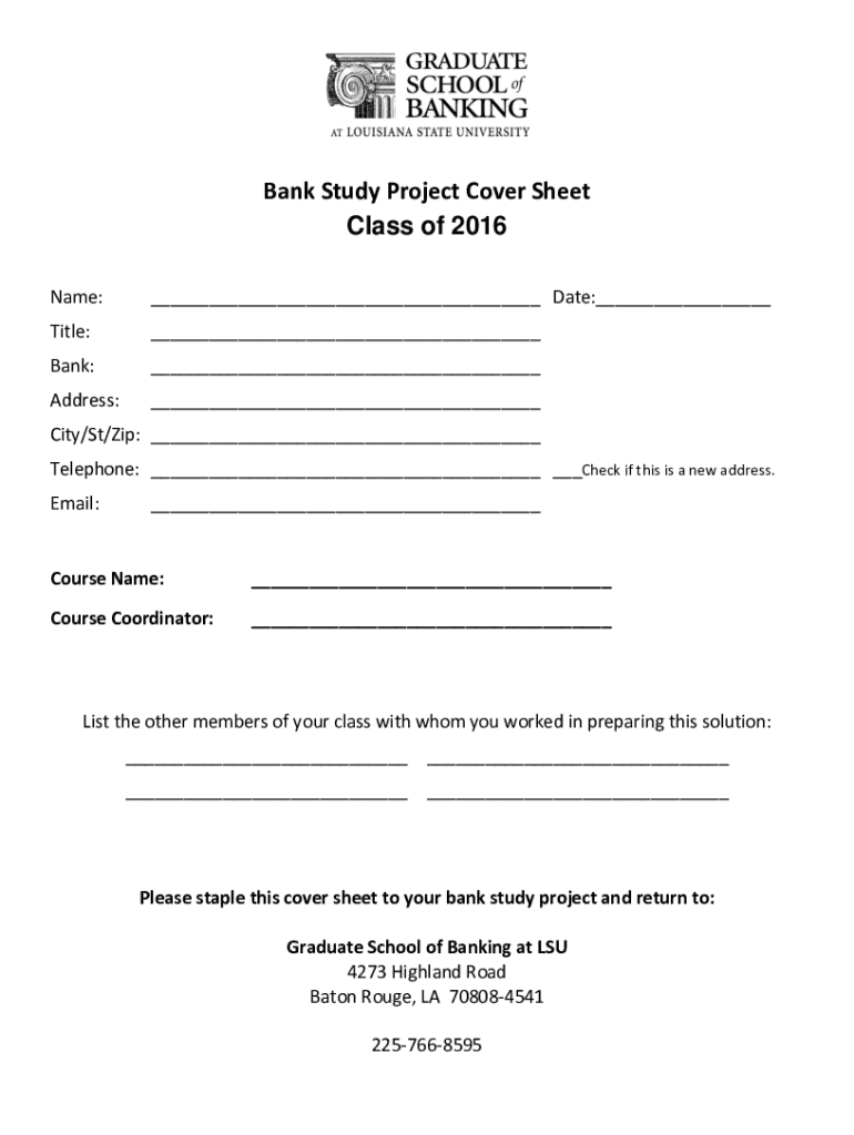 Fillable Online 46 Amazing Cover Page Templates (Word, PowerPoint + PSD ...