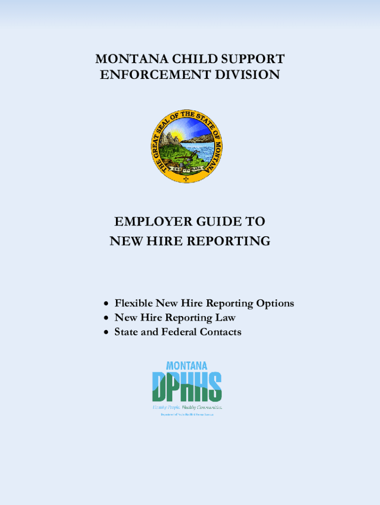 Fillable Online dphhs mt Fillable Online dphhs mt Employer New Hire ...