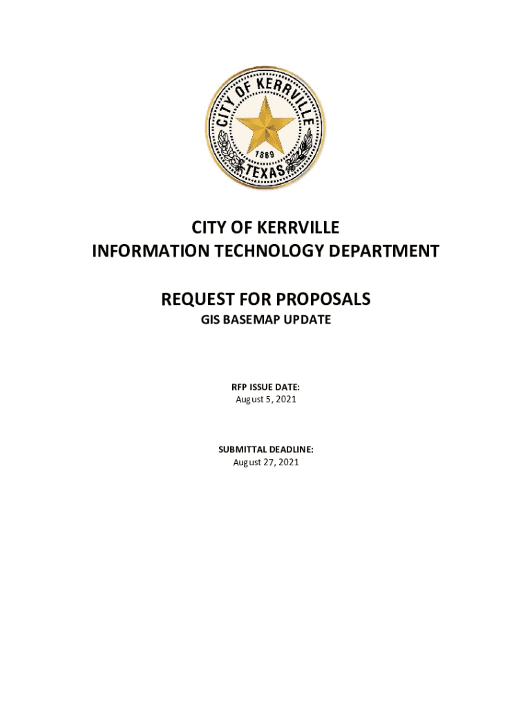 Fillable Online REQUEST FOR PROPOSAL INFORMATION TECHNOLOGY ONLINE ... Fax Email Print - pdfFiller