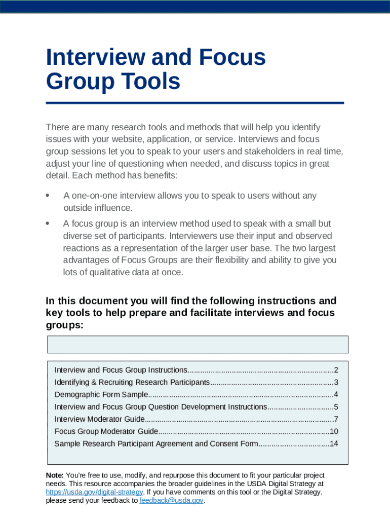 Focus Group Interview as a Tool for Qualitative Research Doc Template ...