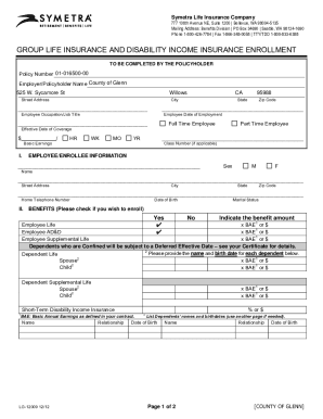 Fillable Online SYMETRA LIFE INSURANCE COMPANY - insurance company ...