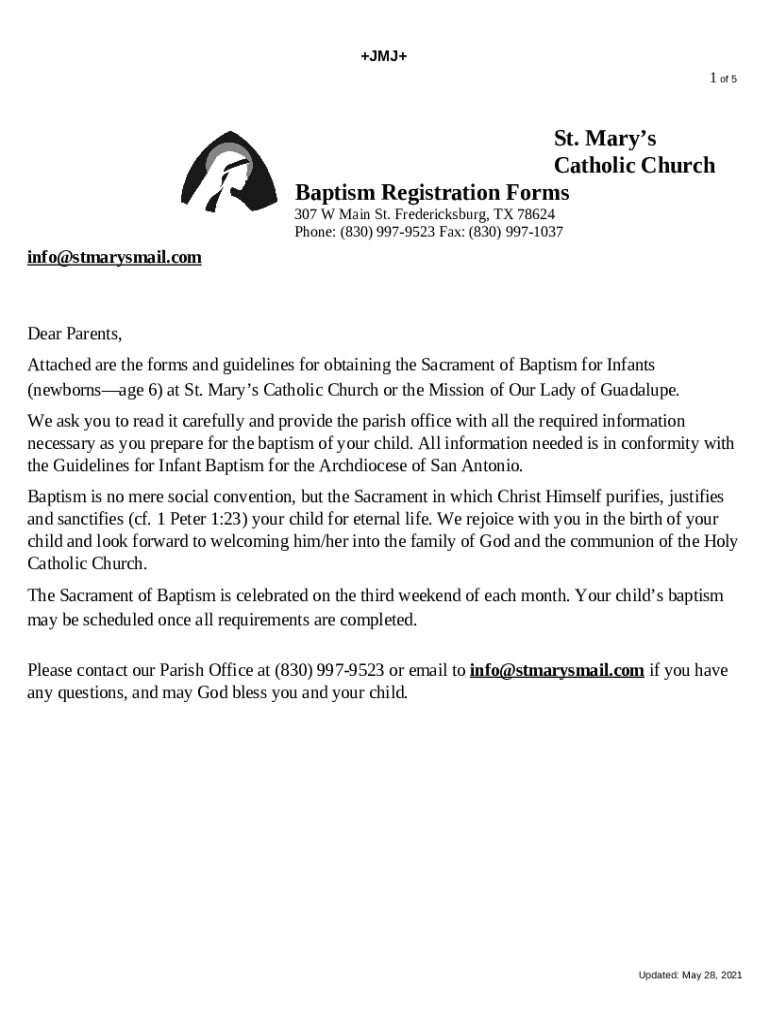 Church Registration - Templates Doc Template | pdfFiller