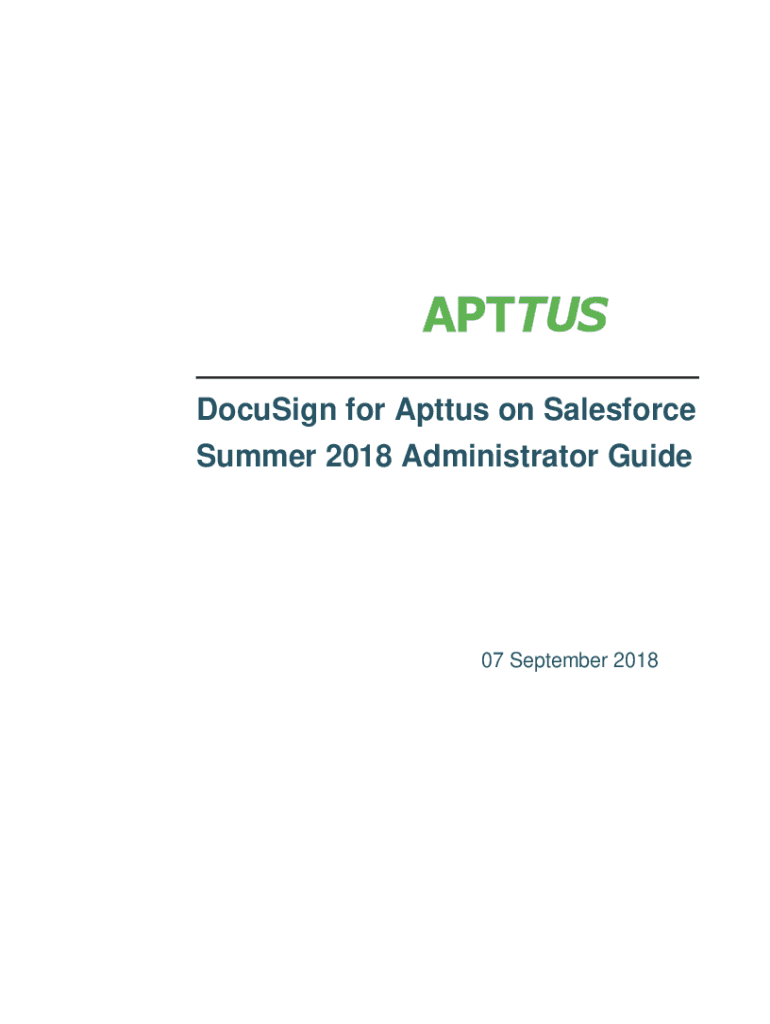 Fillable Online DocuSign for Apttus on Salesforce Fax Email Print ...