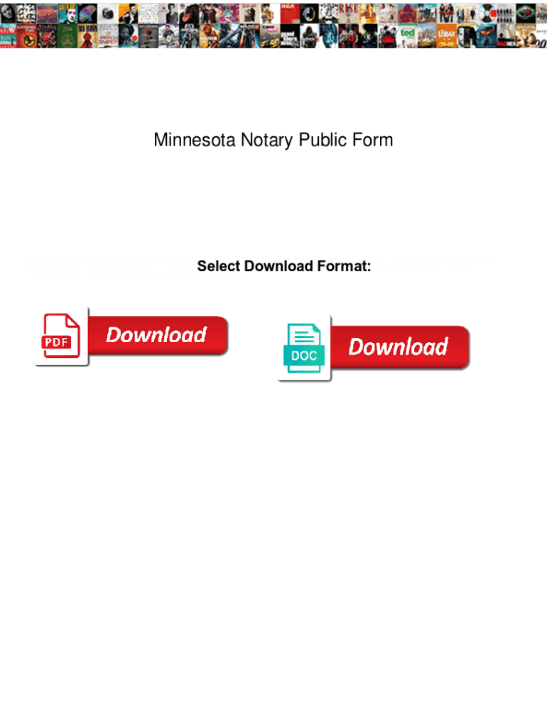 Fillable Online Minnesota Notary Public Form. Minnesota Notary Public ...