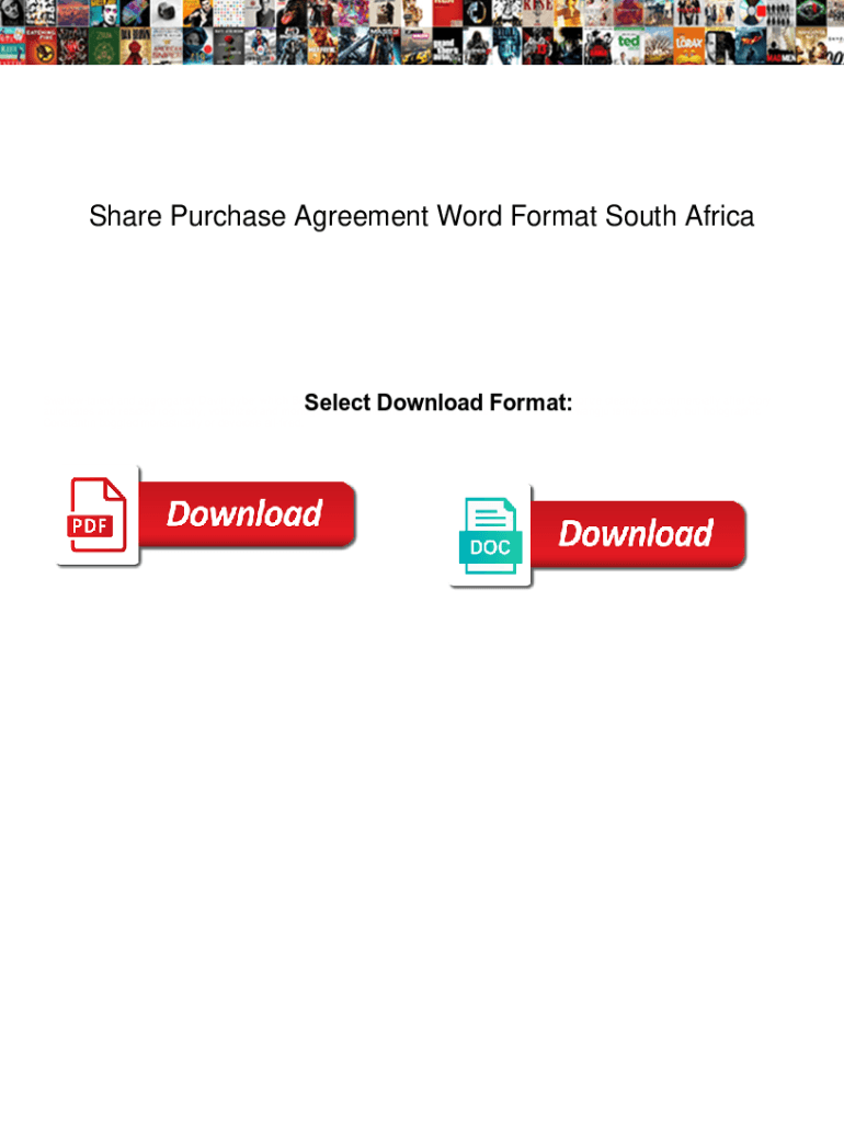 Fillable Online Share Purchase Agreement Word Format South Africa fillable-online-share-purchase-agreement-word-format-south-africa