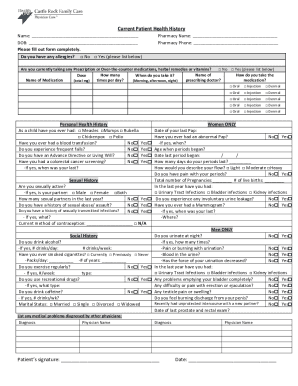 Fillable Online Patient Insurance Information: (please fill out form ...