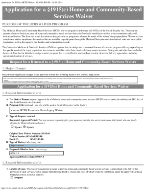 Fillable Online Home and Community Based Services (HCBS) Programs ...