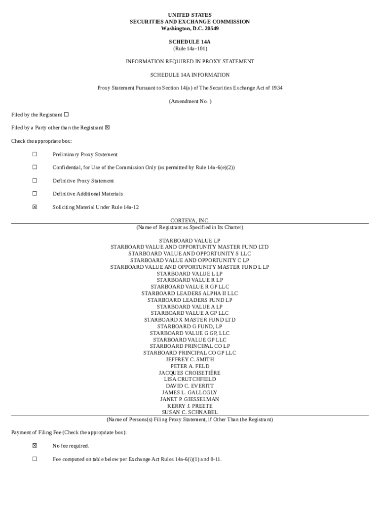 Corteva, Inc. (. EDGAR Online Pro Doc Template | pdfFiller