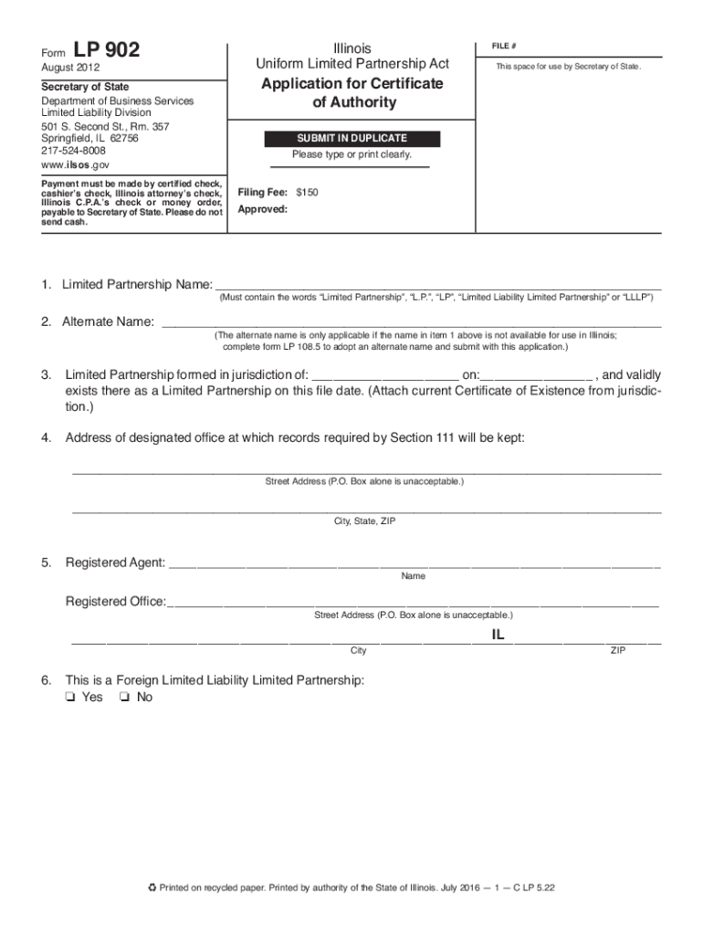 Fillable Online LP 902 - Fill and Sign Printable Template OnlineUS ...