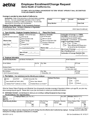 Fillable Online California Employee Enrollment/Change Form Fax Email ...