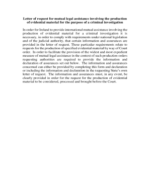 Fillable Online Letter of request for mutual legal assistance involving ...
