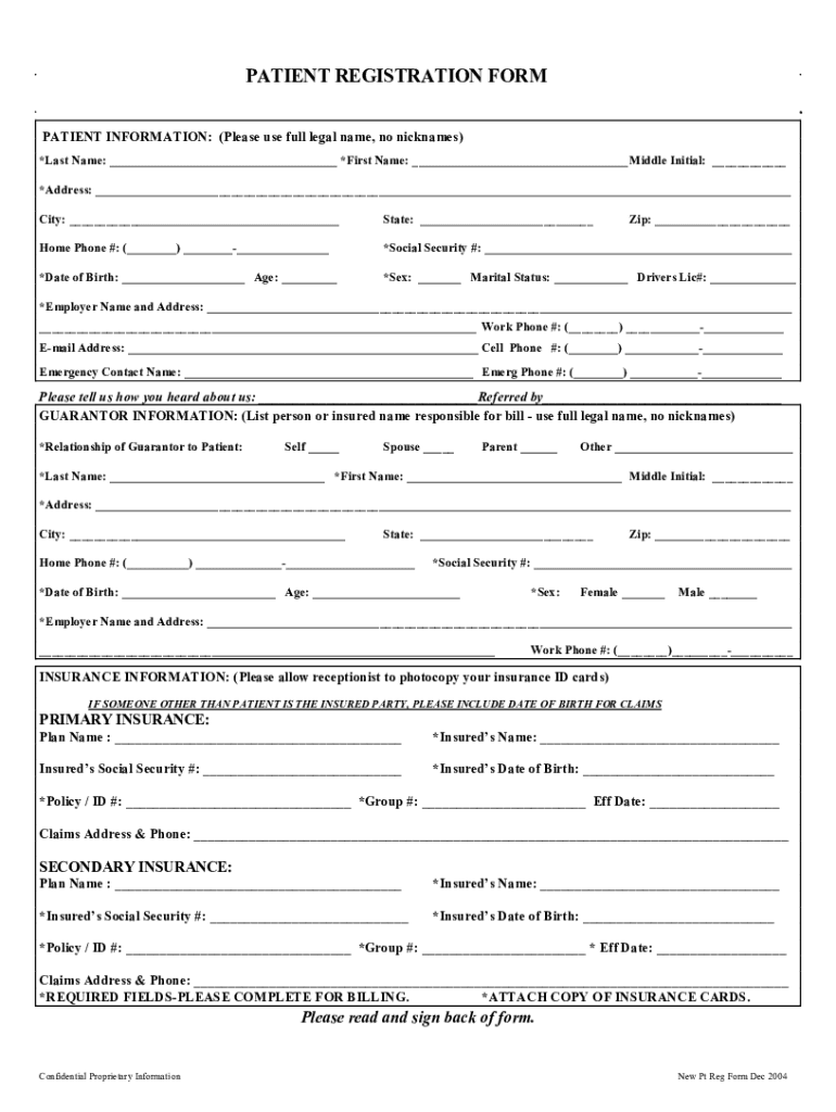 Fillable Online Seasonal Influenza Vaccine Consent Patient Registration ...