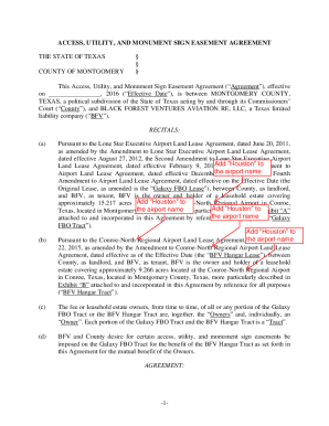 Fillable Online PDF access, utility, and monument sign easement ...