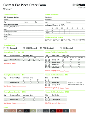 Fillable Online Fillable Online Phonak Nano Order Form - Fill Online ...