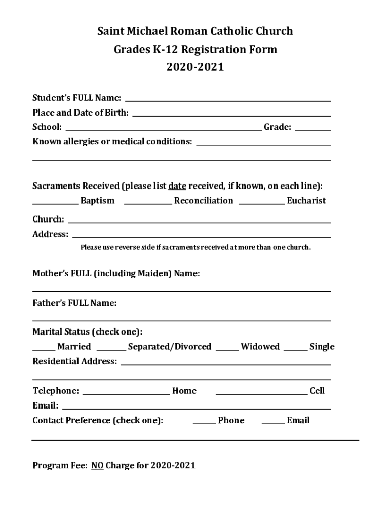 Fillable Online CCD Registration Form - 2020-21.docx Fax Email Print ...