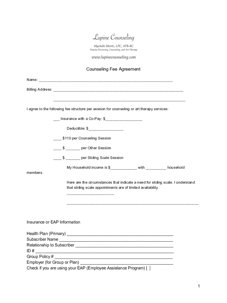 Fillable Online Fee Agreement-4.pdf Fax Email Print - pdfFiller