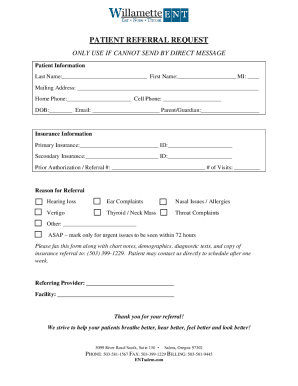 Fillable Online Please fill out your paperwork completely and bring it ...