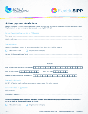 Fillable Online Barnett Waddingham Flexible SIPP Application Form for ... Fax Email Print ...