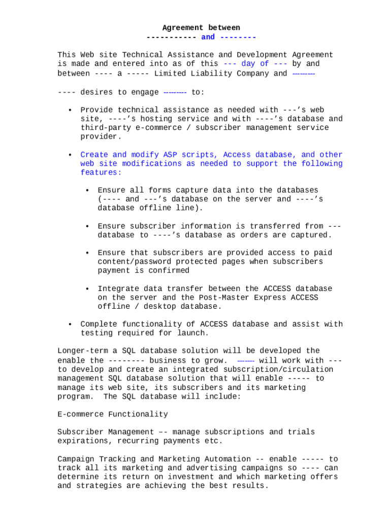 Free Web Design Agreement Template (2021 Contract) - srjcstaff ...