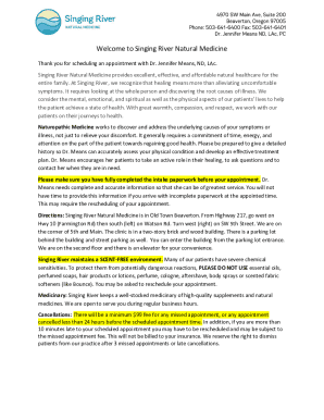 Fillable Online SRNM New Patient Packet Fax Email Print - pdfFiller