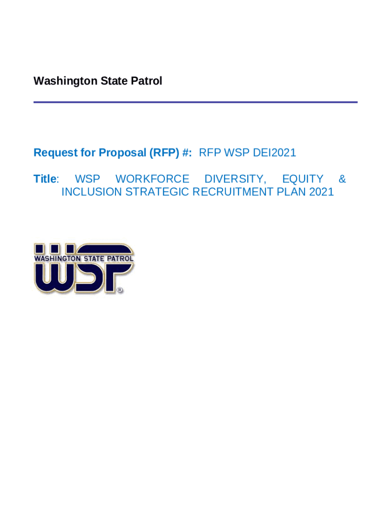 WSP WORKFORCE DIVERSITY, EQUITY & INCLUSION STRATEGIC ... Doc Template ...