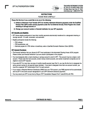 Fillable Online Forms Eft Form - Fill and Sign Printable Template ...