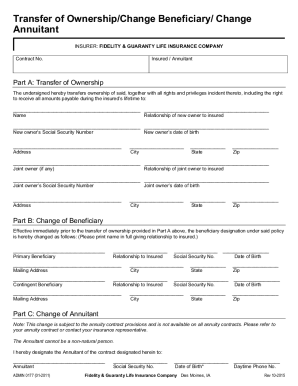 Fillable Online Fidelity And Guaranty Life Insurance Company Fax Email ...