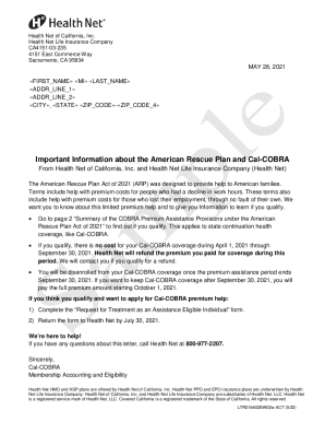 Fillable Online Health Net Claims Address California Fax Email Print ...