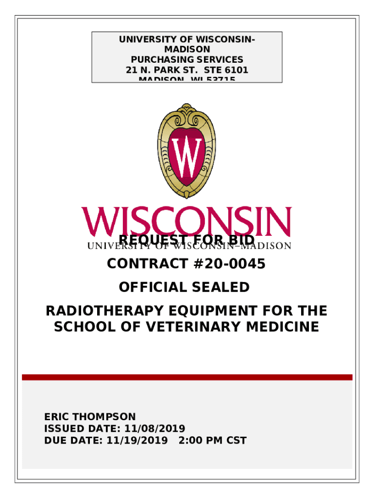 Request for Bid Bid # USS-21-8121-B Official Sealed Bid Doc Template ...