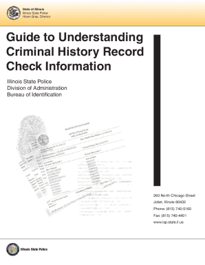 Fillable Online Illinois State Police Background Check Guide Fax Email ...