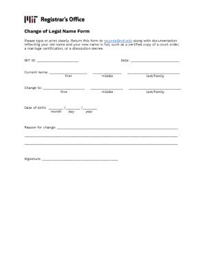 Fillable Online formswift.comname-changeFree Name Change Forms by StateHow to Change Your Name ...
