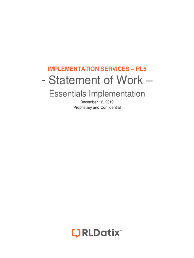 Fillable Online www.rldatix.com RLDatix mediaIMPLEMENTATION SERVICES ...