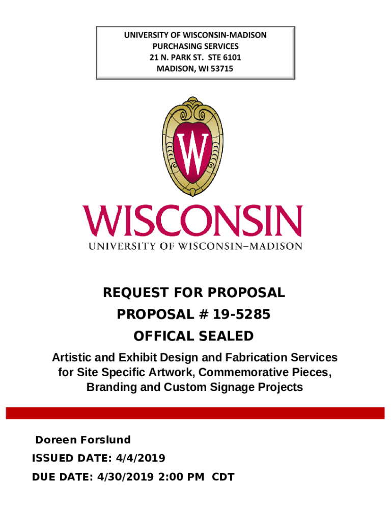 19-5285 Request for Proposal package. Kellner Hall, 1440 Monroe Street ...
