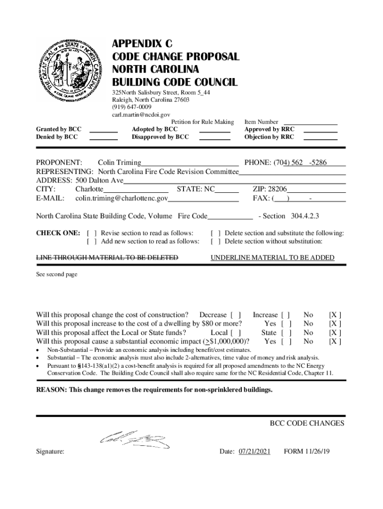 Fillable Online codes.iccsafe.orgcontentNCAPC20182018 NORTH CAROLINA ...