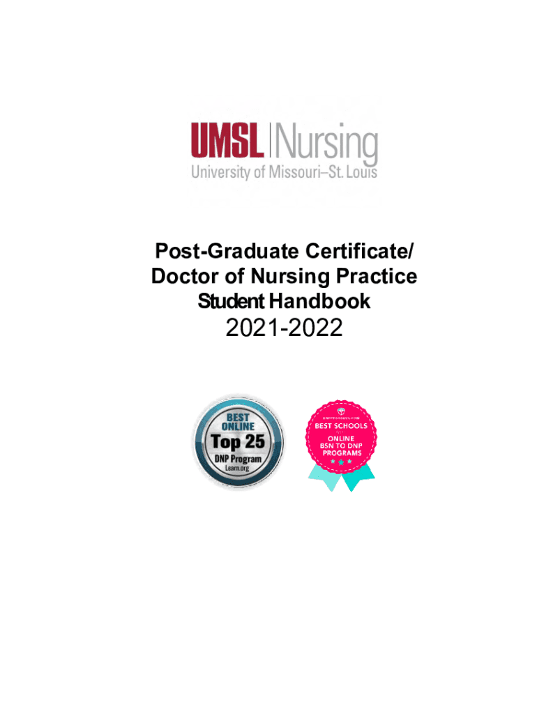 Fillable Online Post-Graduate Certificate/ Doctor of Nursing Practice ...