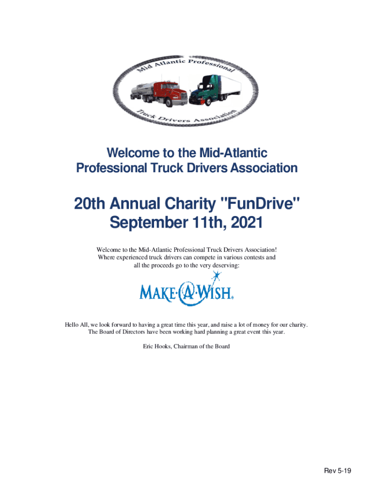 Fillable Online Professional Truck Drivers Association Fax Email Print ...